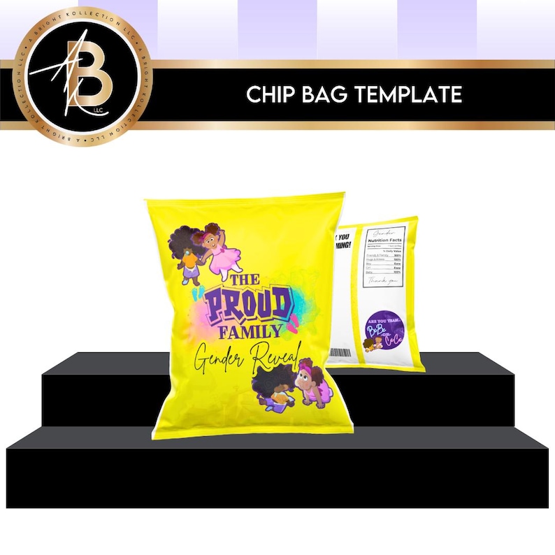 The Proud Family Chip Bag for Party Favors | Digital Printable ...