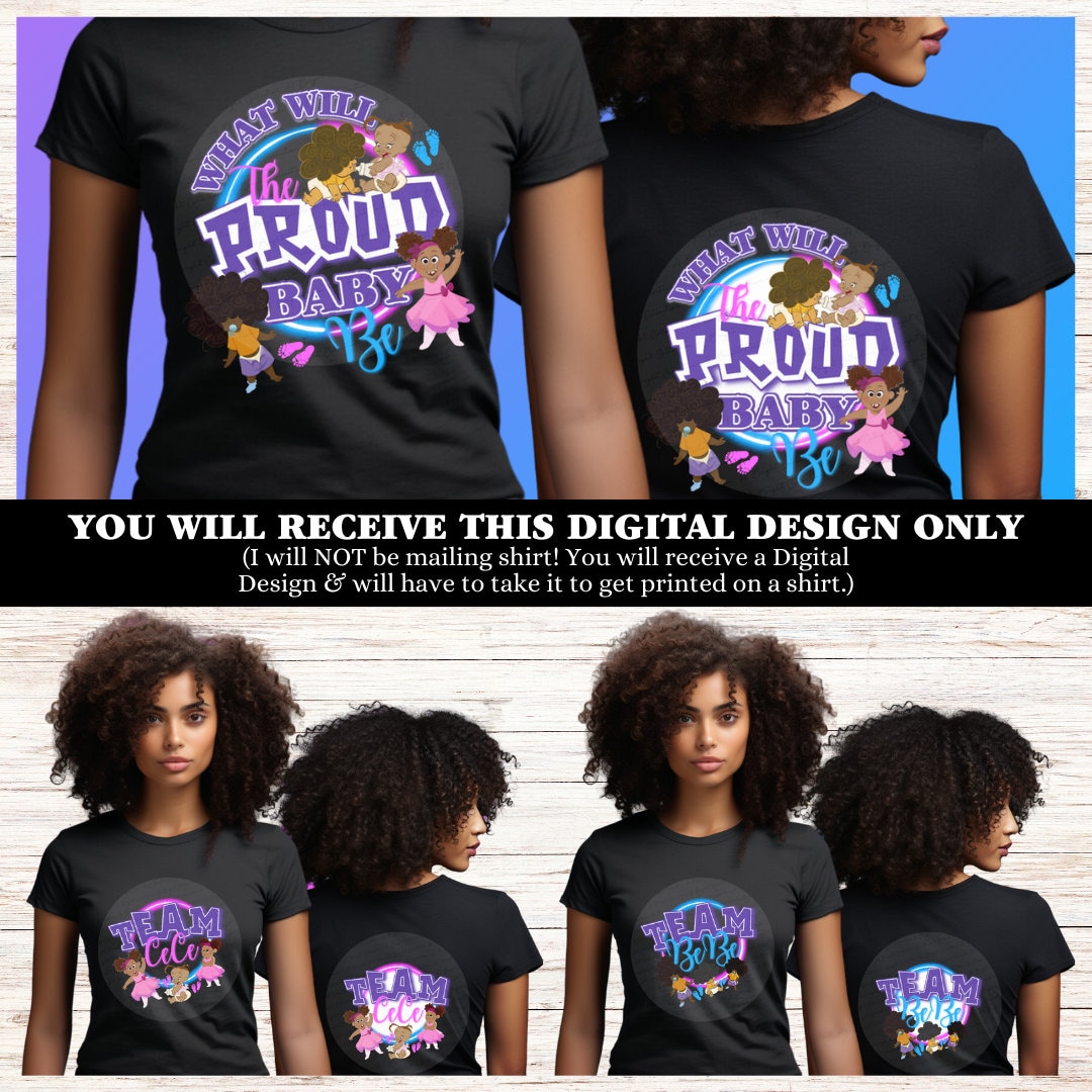 The Proud Family Gender Reveal DIGITAL Shirt Design Proud Family Bebe ...