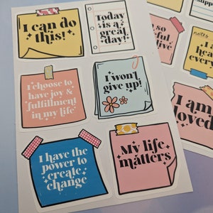 Note to Self Stickers | Positive Self Care Self Love Affirmations ...