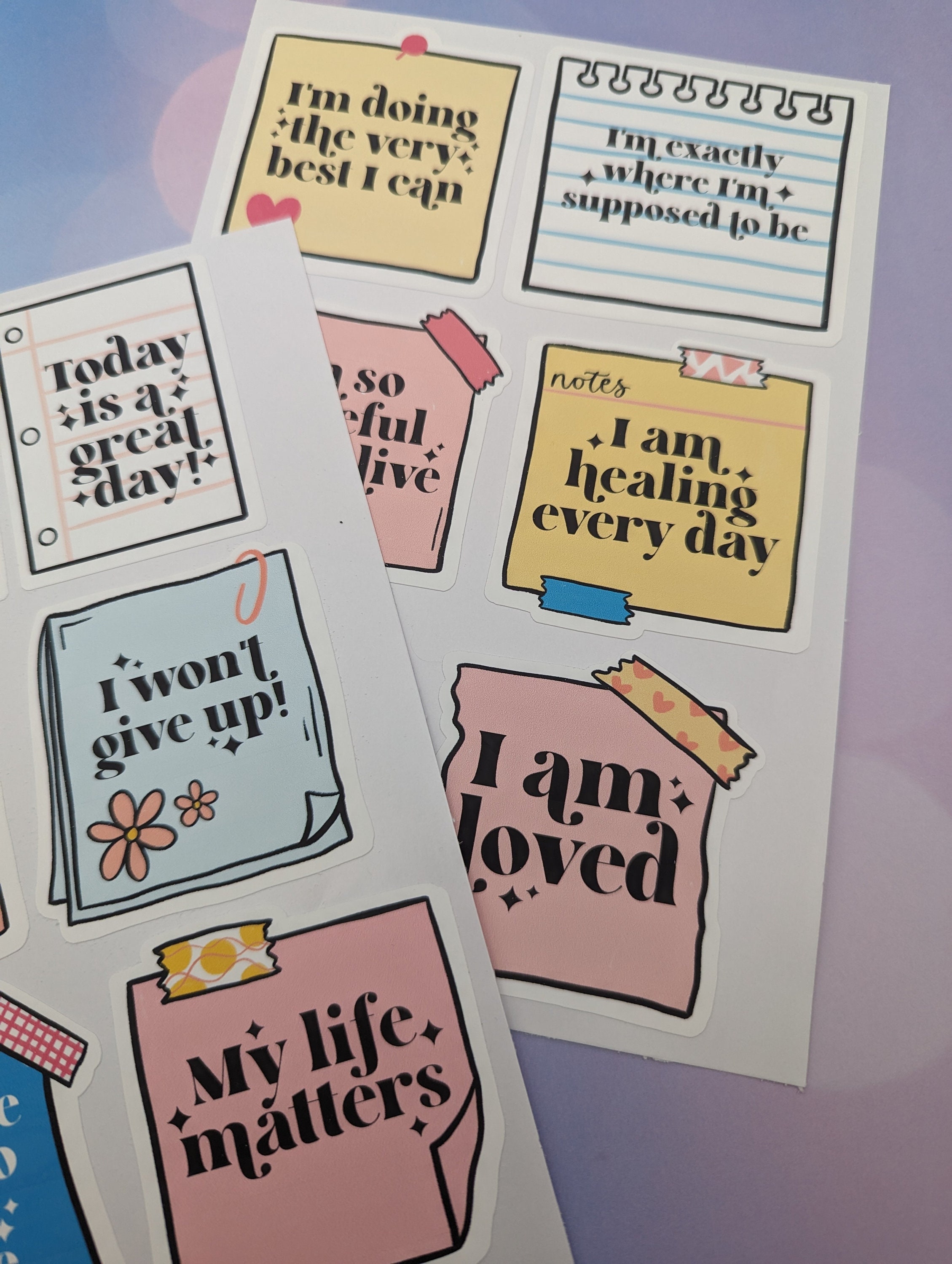 Note to Self Stickers Positive Self Care Self Love Affirmations ...