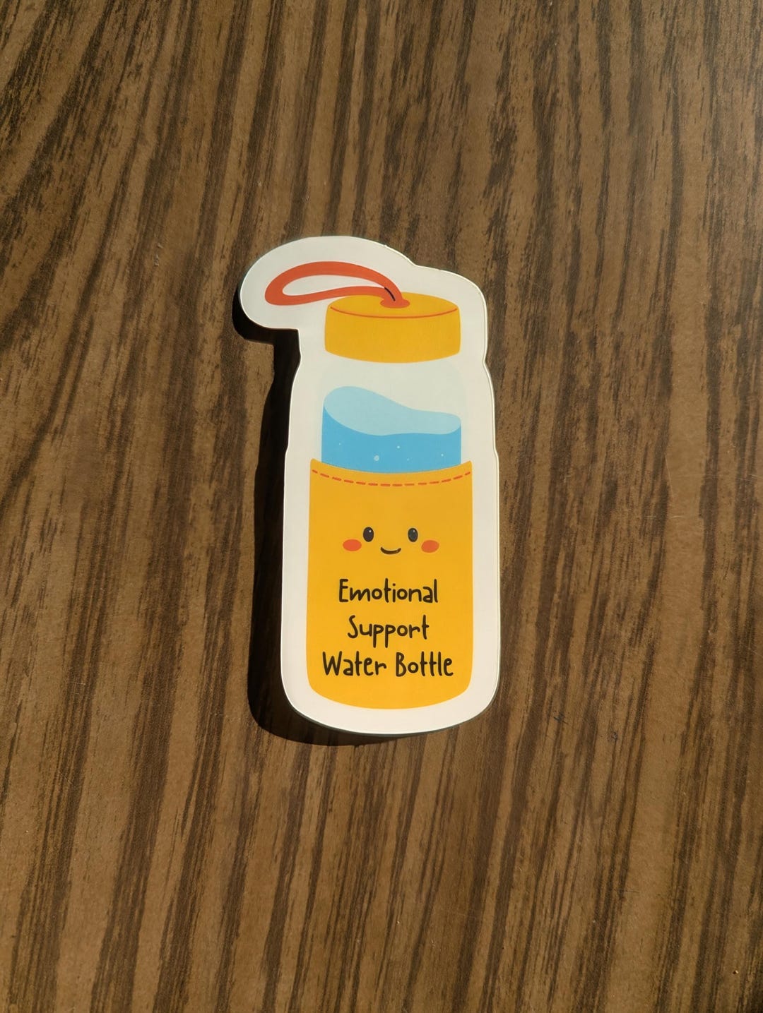 Emotional Support Water Bottle Sticker: Hydrated Workout Spoonie ...