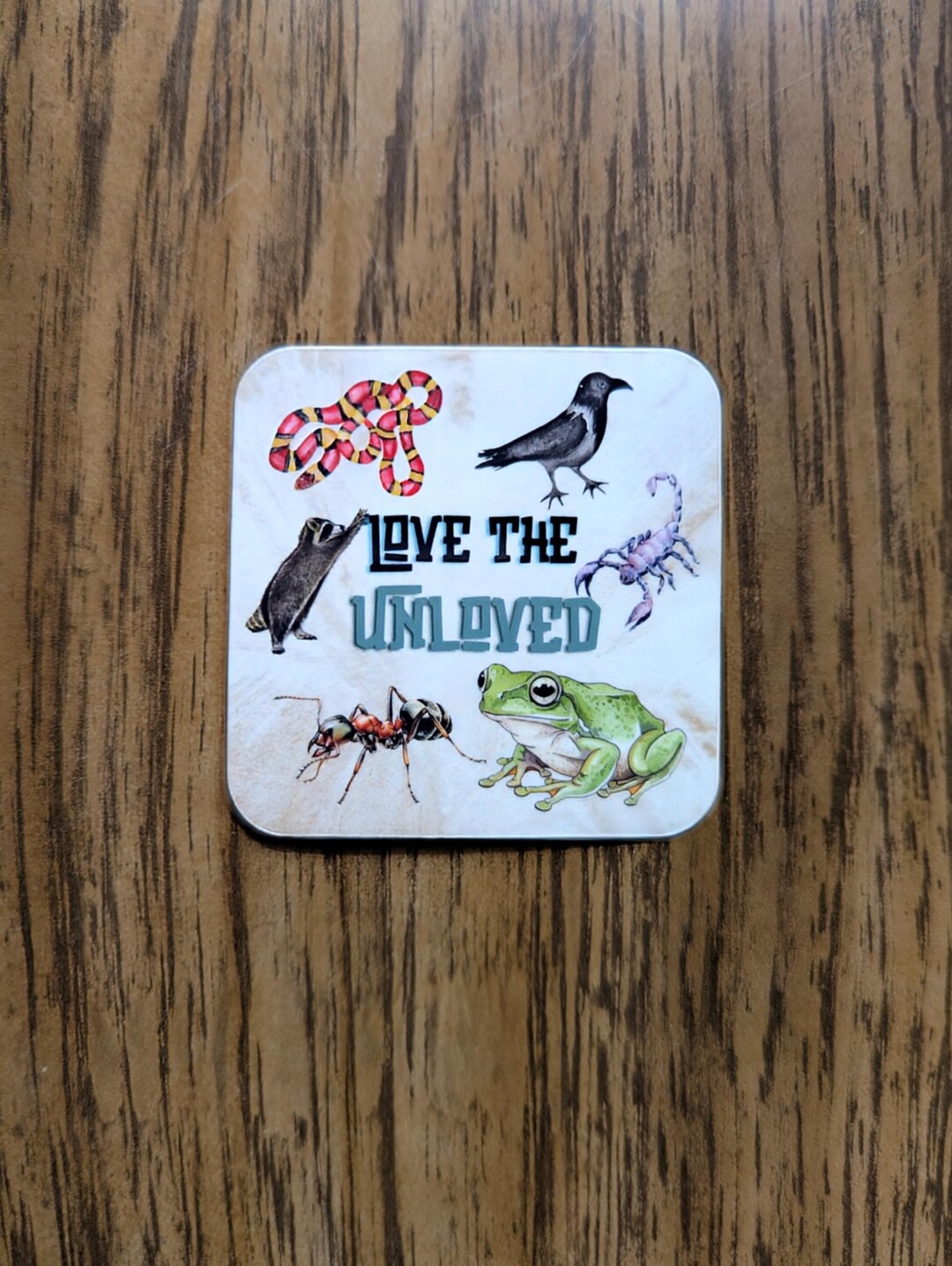 Love the Unloved Sticker: Crow Snake Raccoon Frog Scorpion Bugs Insect ...