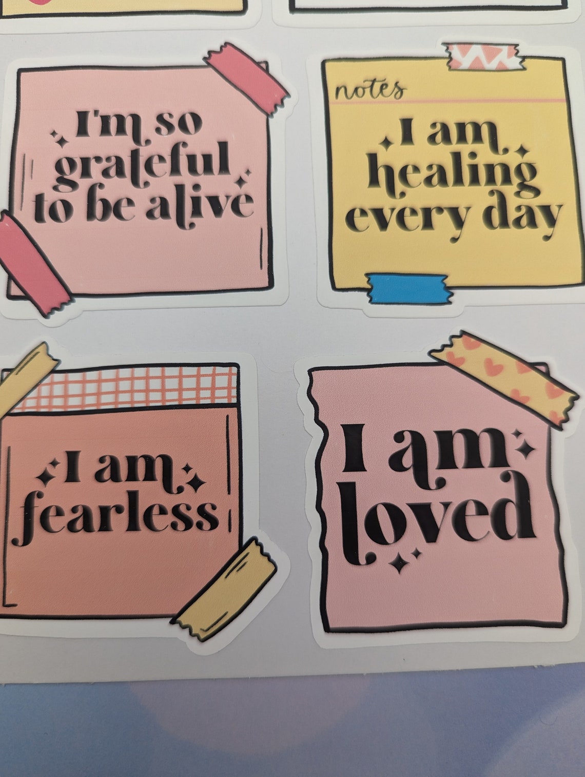 Note to Self Stickers Positive Self Care Self Love Affirmations ...