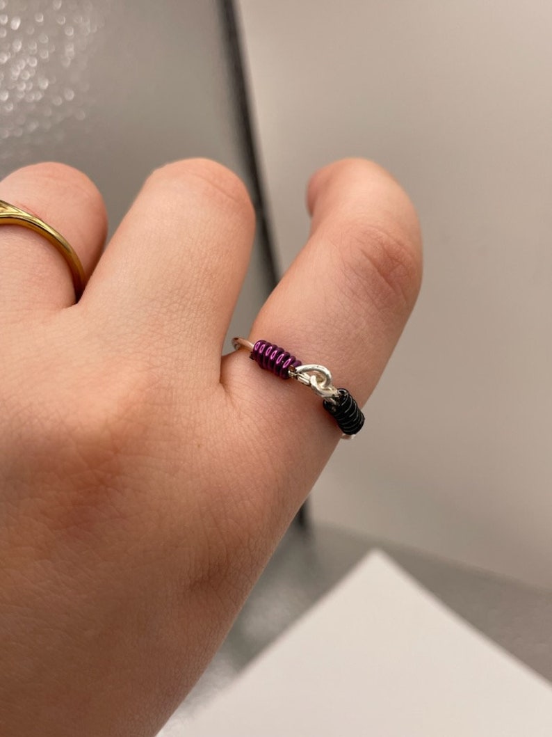Asexual Pride Ring | Ace Demisexual Aspec Queer Pride Wire Wrapped ...