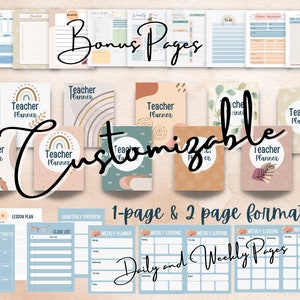 Printable Monthly Calendar and Planner: Boho Themed - Etsy