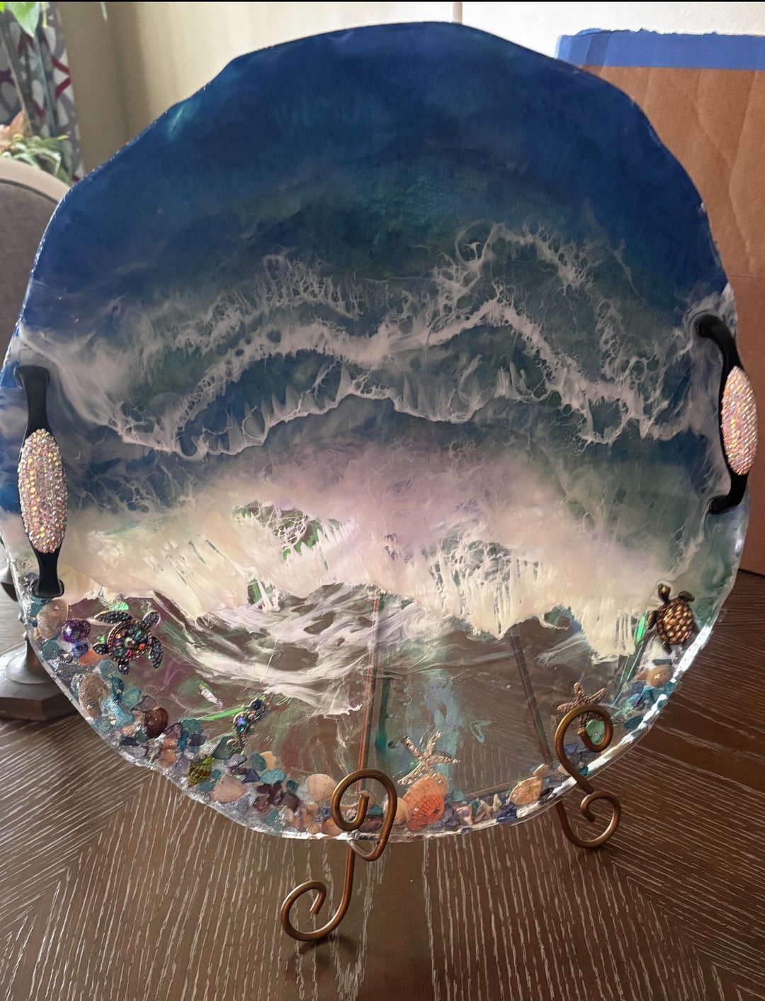 Jewel Ocean Wave Tray - Etsy