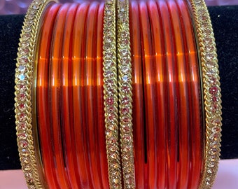 Traditional 12 Color Multicolor Lovely Glass Bangle Set for - Etsy