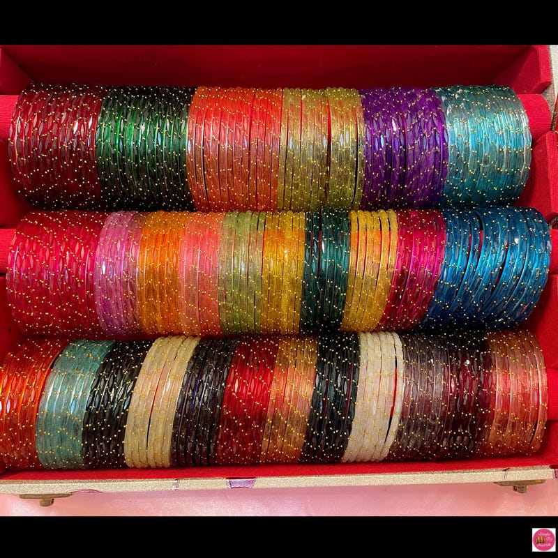 Glass Bangles Clear - Etsy UK