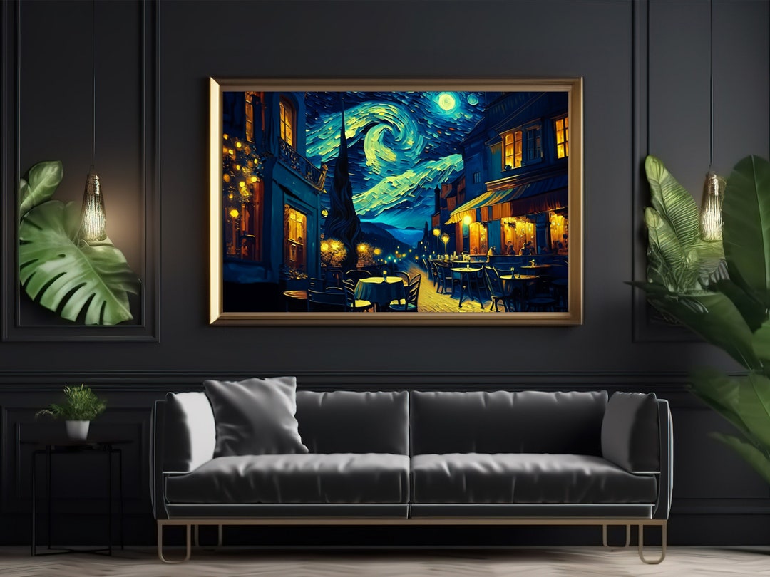 The Starry Night, Vincent Van Gogh, Van Gogh Digital Painting, Home ...