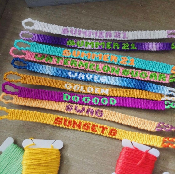 Friendship Bracelets With Names Patterns