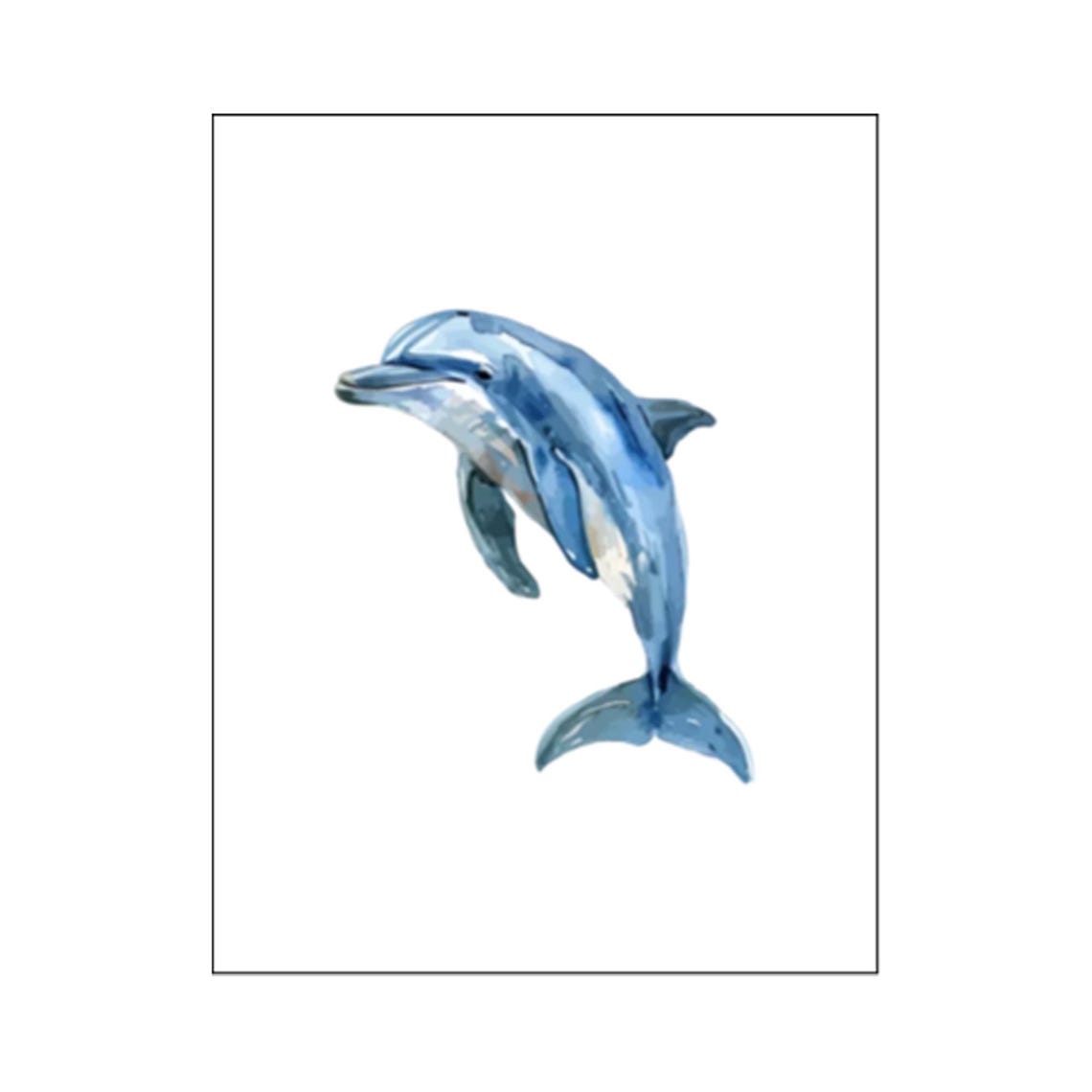 Dolphin Card - Etsy