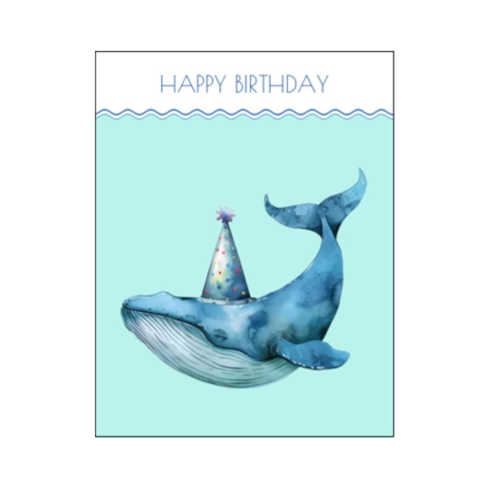 Whale Birthday Card - Etsy