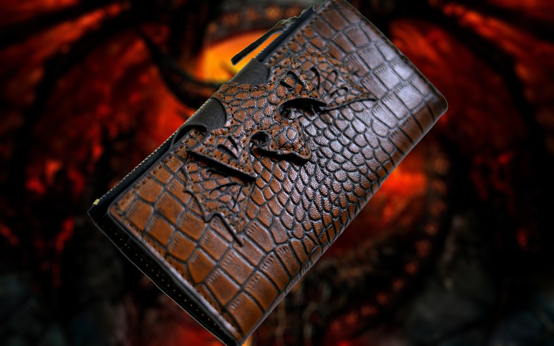 Dragon Wallet Pattern /long Wallet Pattern/ Leather Wallet Pattern ...