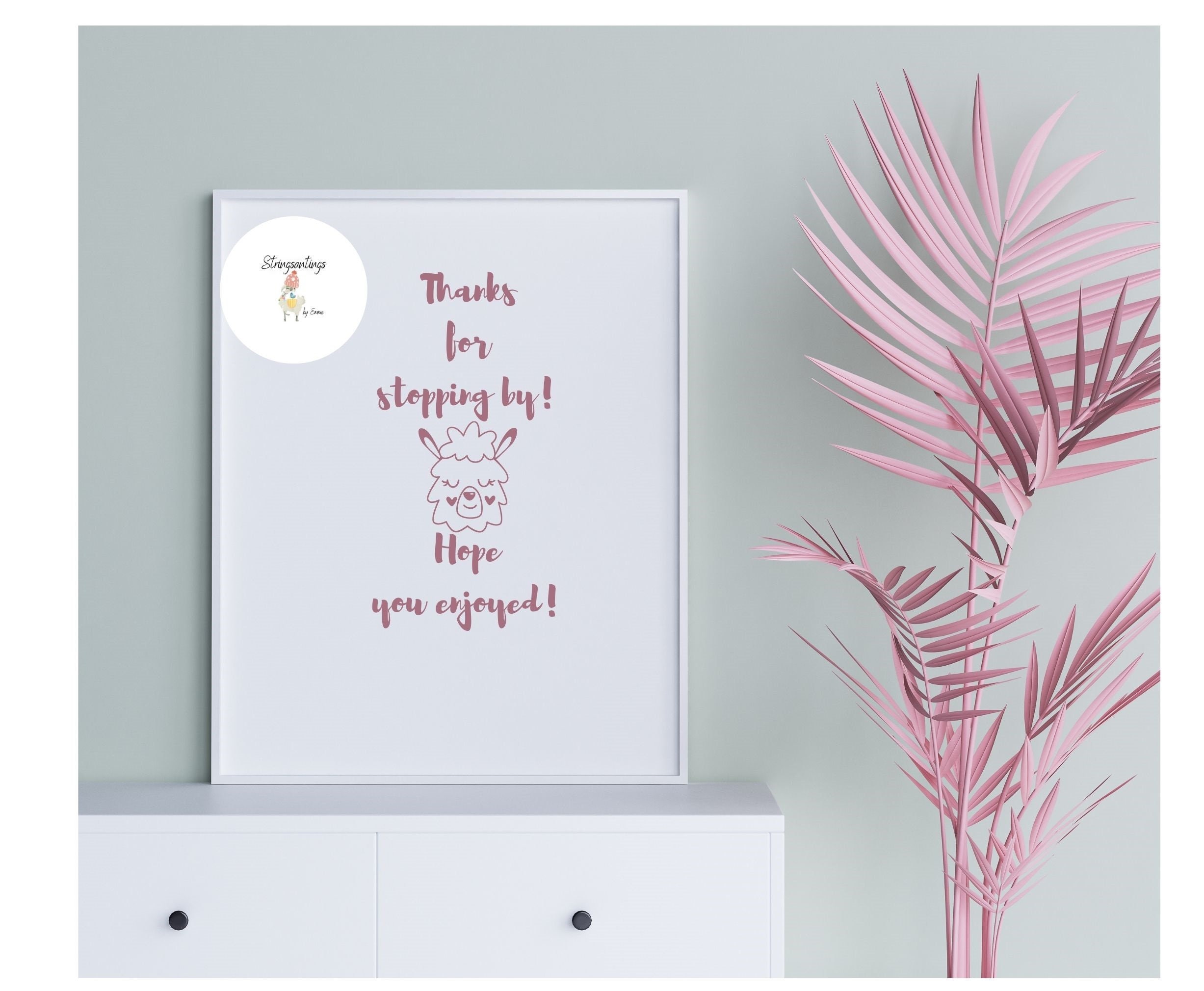 Printable Alpaca Thank You Card. Instant Download. - Etsy