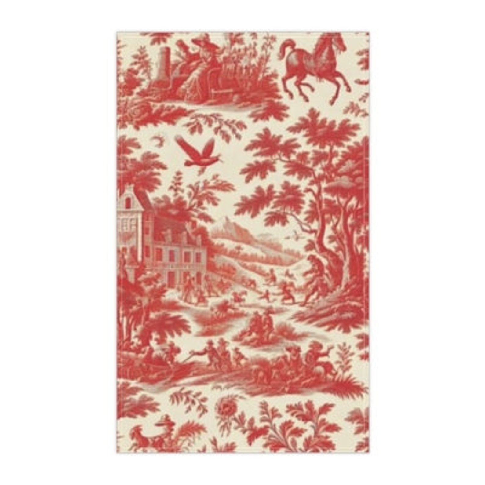 Black Toile Towel Toile Towel Toile De Jouy Towel Blue Toile Kitchen ...