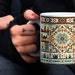 Southwestern Mug Handcrafted Motif Ceramic 15 Oz Gift for Her Arizona ...