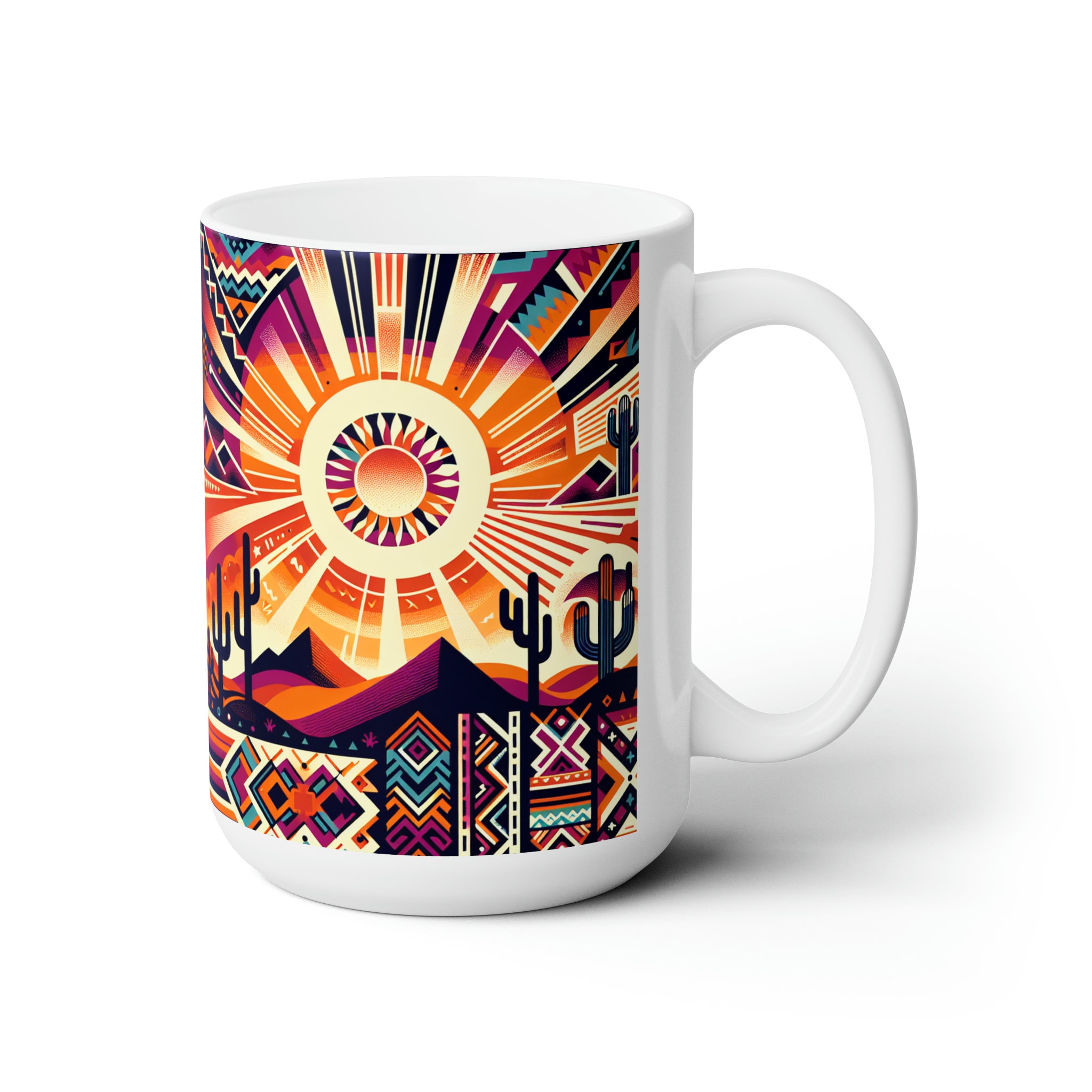 Southwestern Coffee Cup Desert Oasis Coffee Cup Arizona Inspired Coffee ...