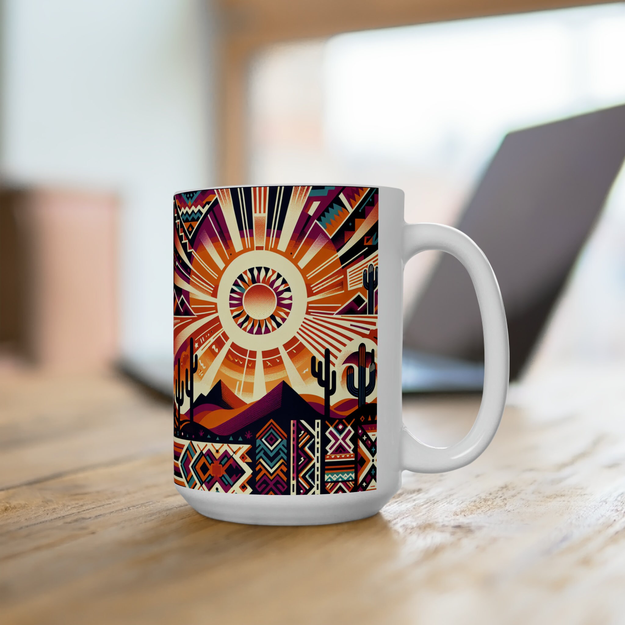 Southwestern Coffee Cup Desert Oasis Coffee Cup Arizona Inspired Coffee ...