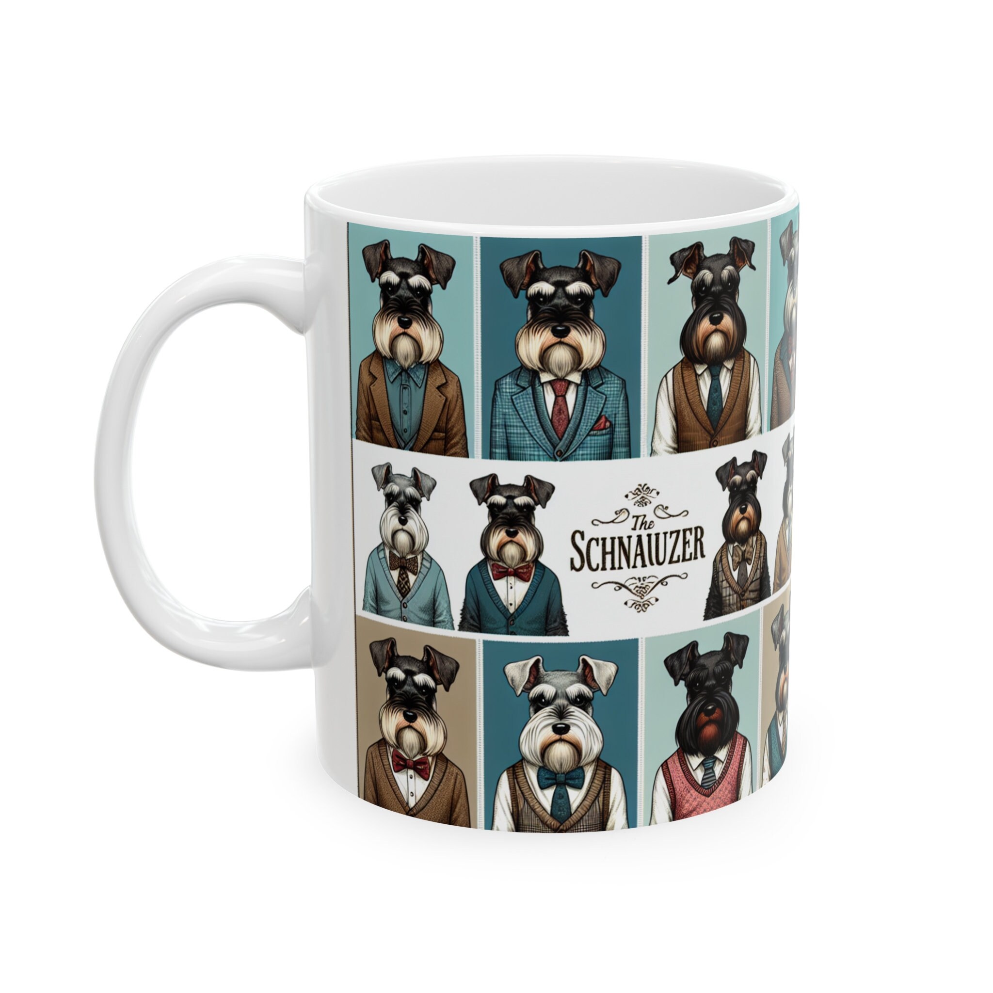 Schnauzer Coffee Mug | Boho Tea Mug | Dog Lover Gift | Schnauzer Lover ...