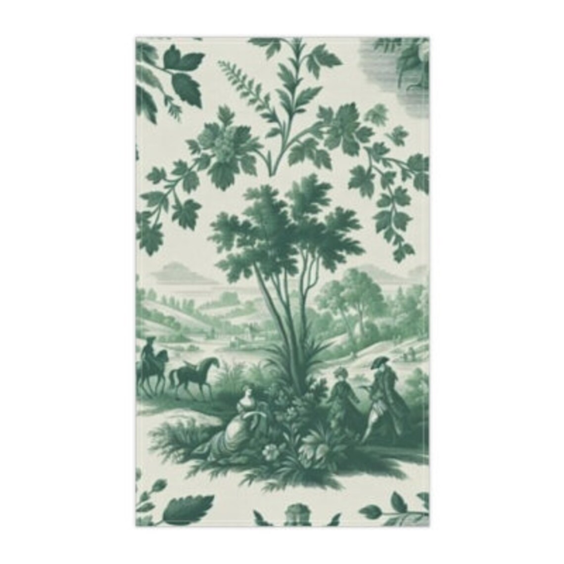Black Toile Towel Toile Towel Toile De Jouy Towel Blue Toile Kitchen ...