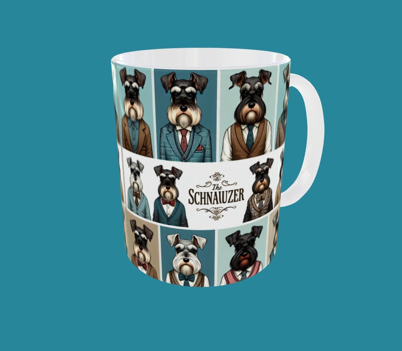 Schnauzer Coffee Mug Boho Tea Mug Dog Lover Gift Schnauzer Lover Gift ...