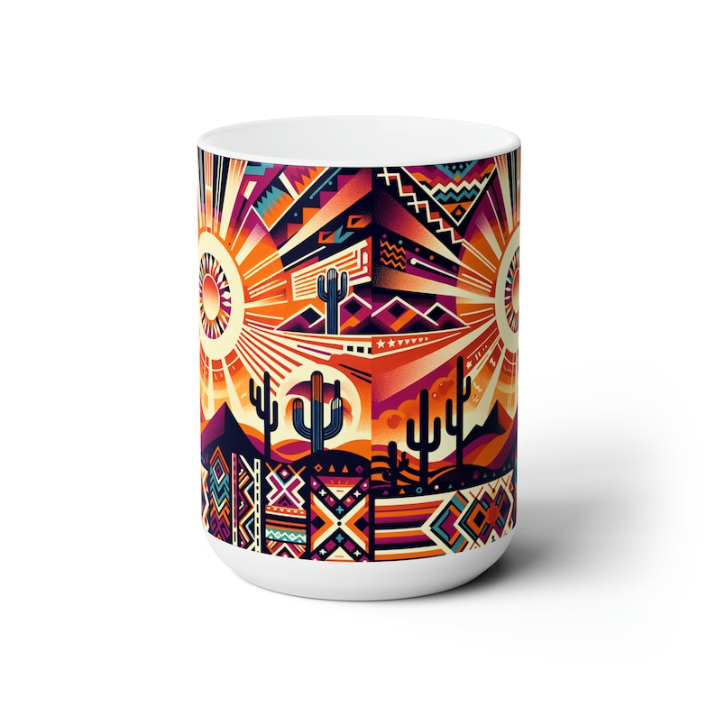 Southwestern Coffee Cup Desert Oasis Coffee Cup Arizona Inspired Coffee ...