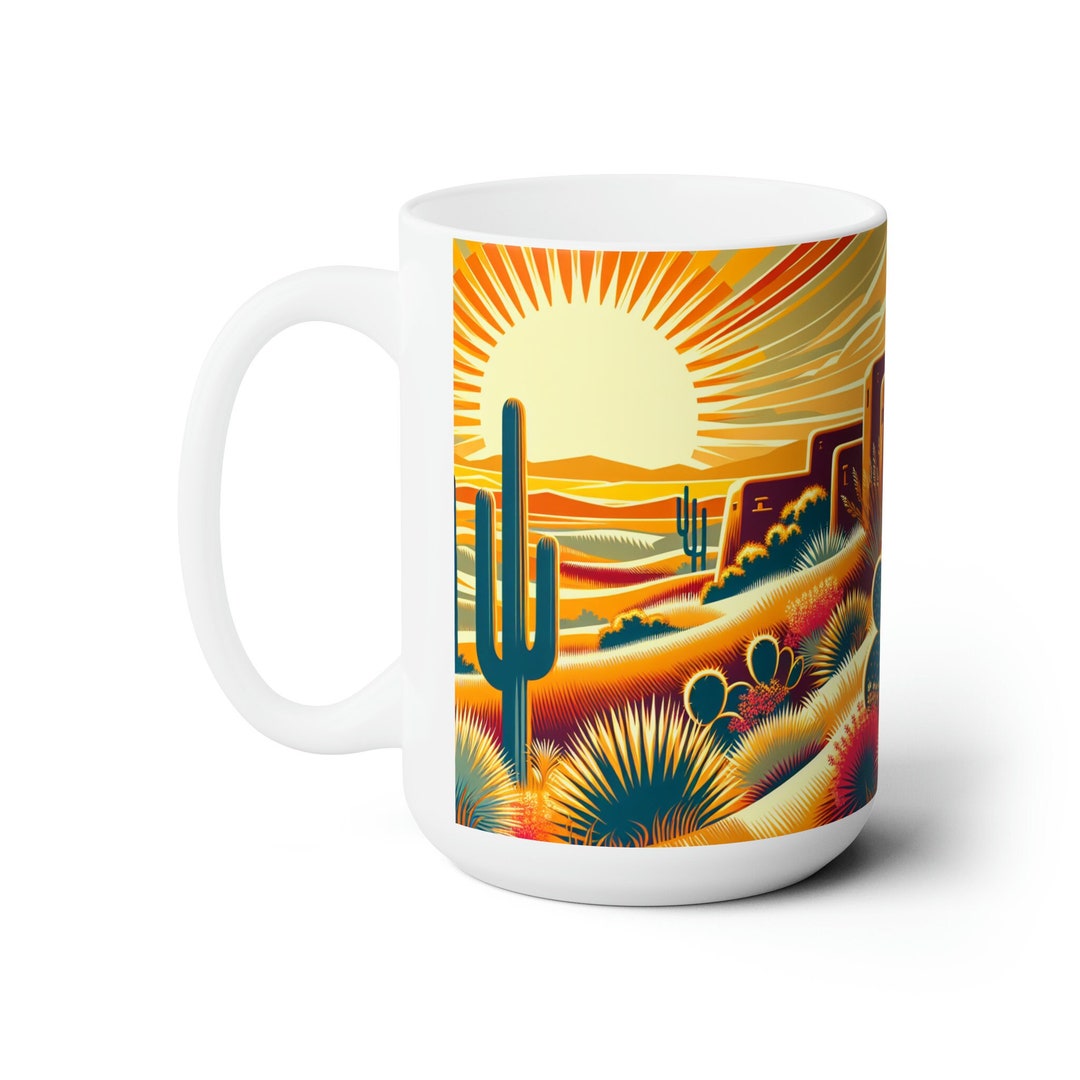 Southwestern Coffee Cup Southwest Decor Desert Arizona Mug 15oz ...