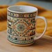 Southwestern Mug Handcrafted Motif Ceramic 15 Oz Gift for Her Arizona ...
