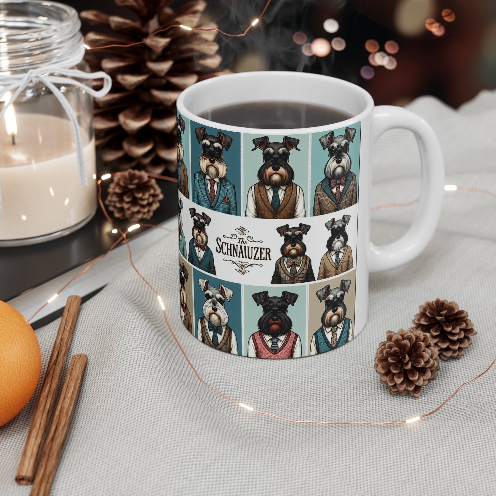 Schnauzer Coffee Mug Boho Tea Mug Dog Lover Gift Schnauzer Lover Gift ...