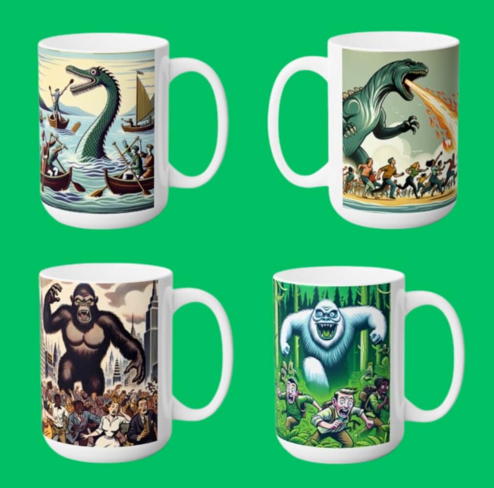 King Kong Cup Godzilla Mug Ceramic Gift Loch Ness Coffee Cup King Kong ...