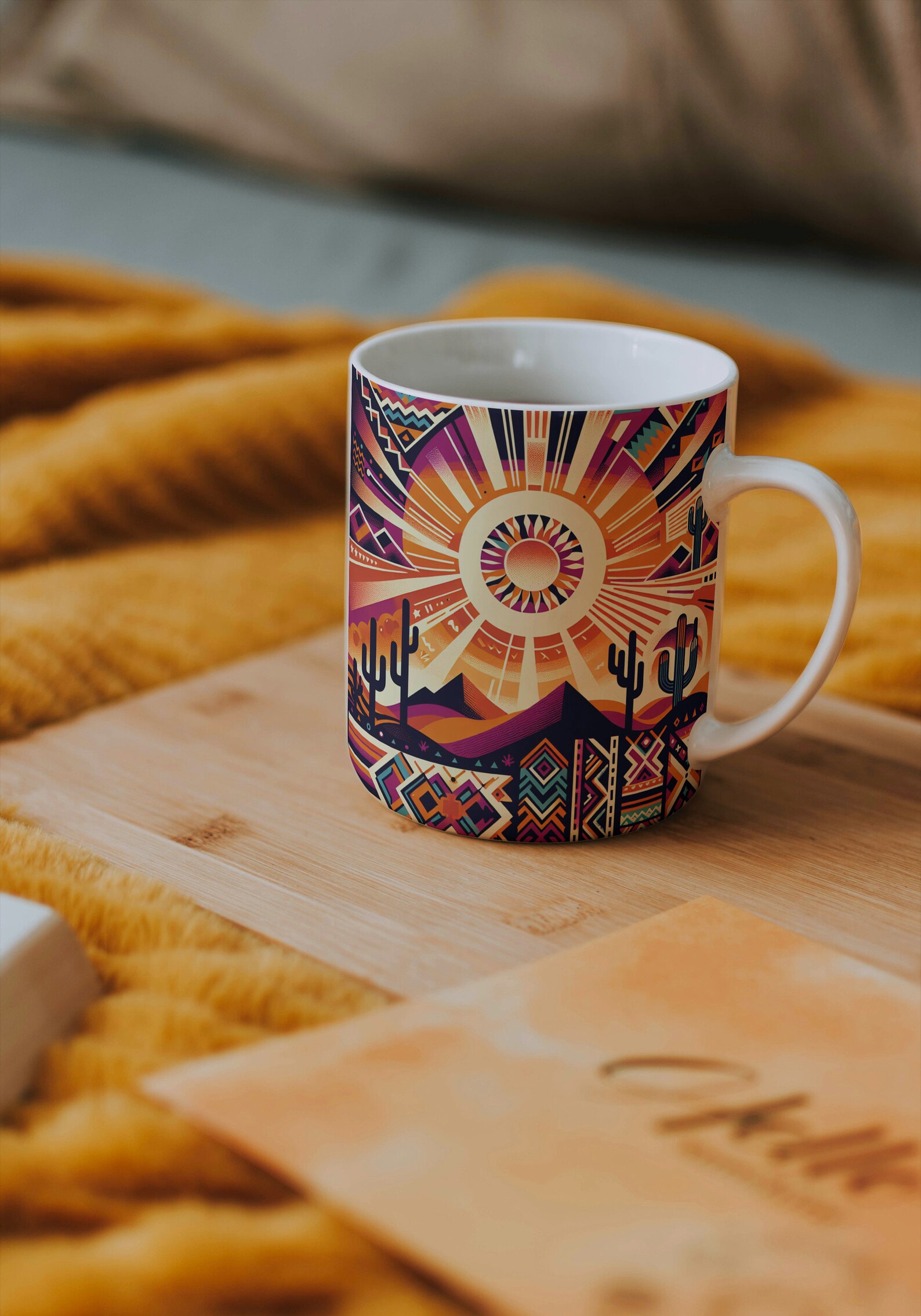 Southwestern Coffee Cup Desert Oasis Coffee Cup Arizona Inspired Coffee ...