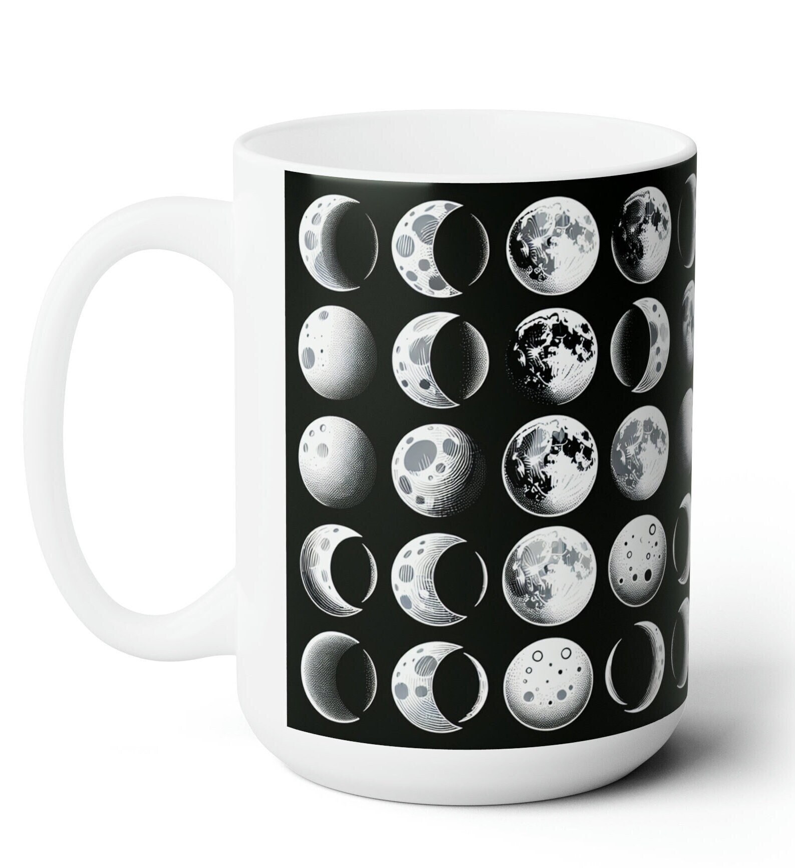 Moon Phases Gift Mug Celestial Art Decor Moon Mug Housewarming Gift ...