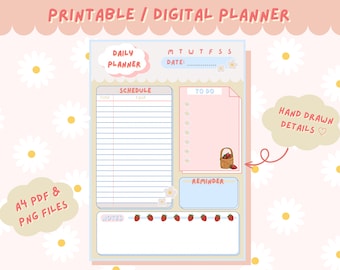 Cute Weekly Planner | Printable Planner | Instant Digital Download ...