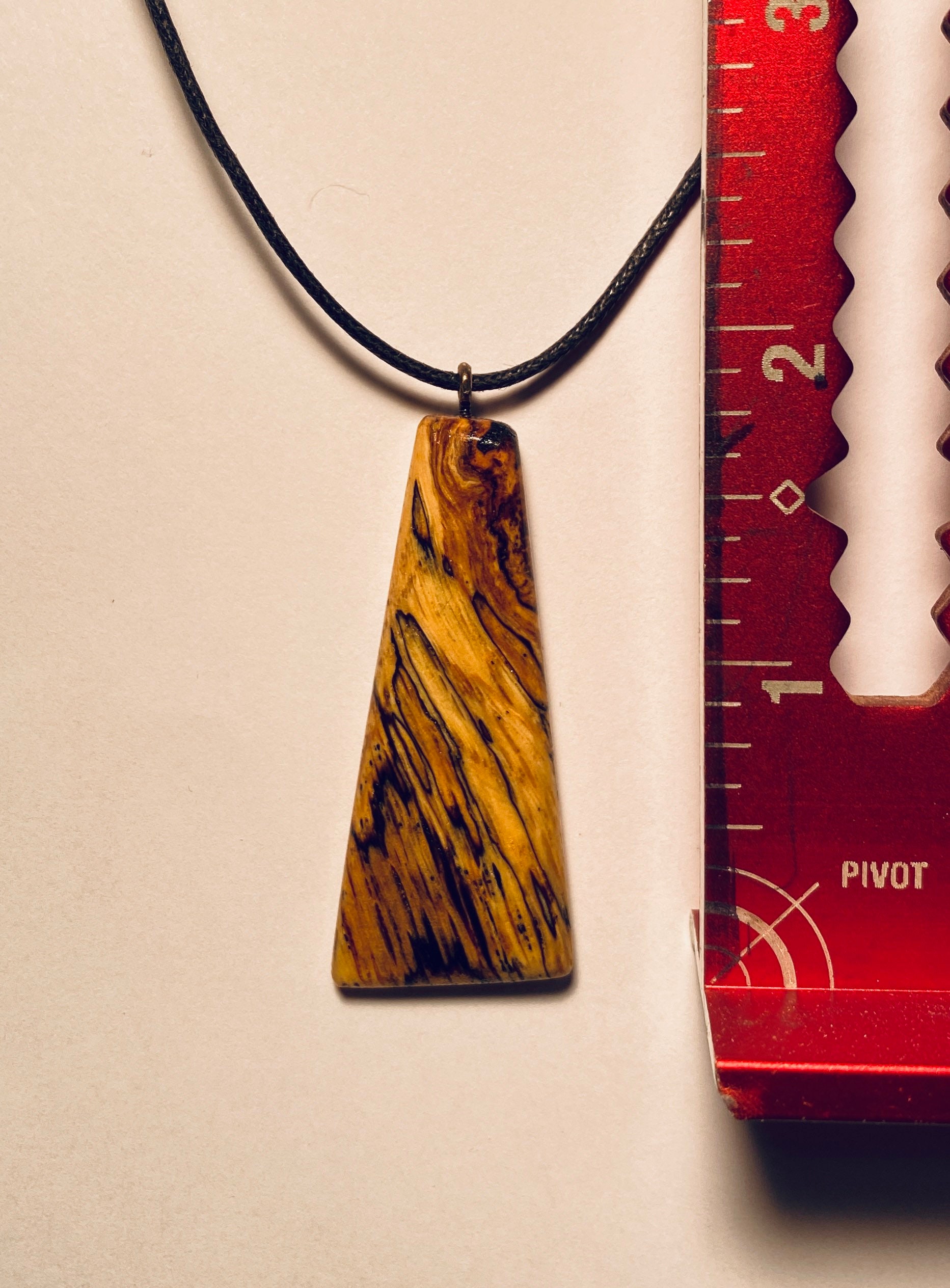 Wood Pendant Necklace - Etsy