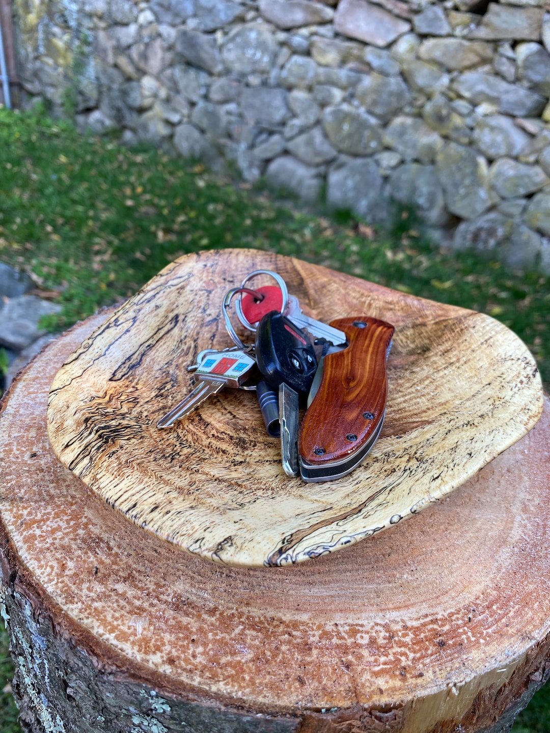 Beautiful Spalted White Oak Key Bowl - Etsy