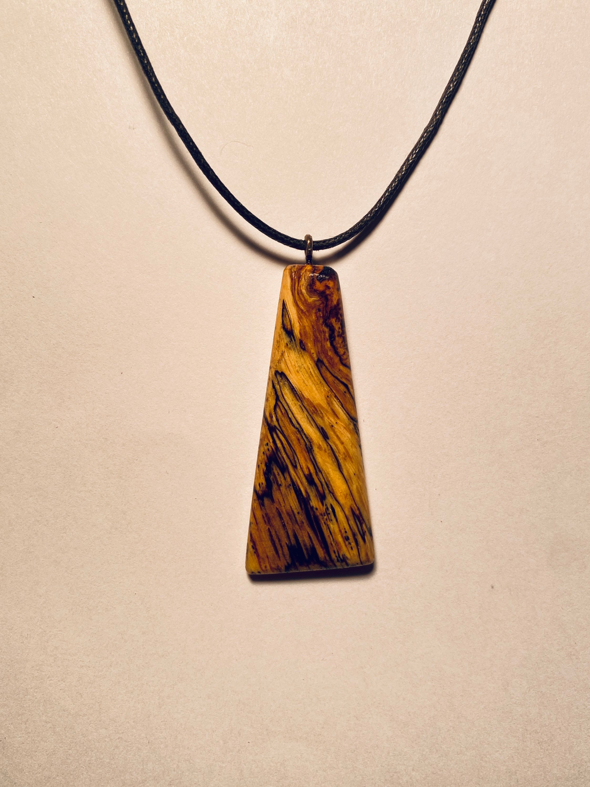 Wood Pendant Necklace - Etsy