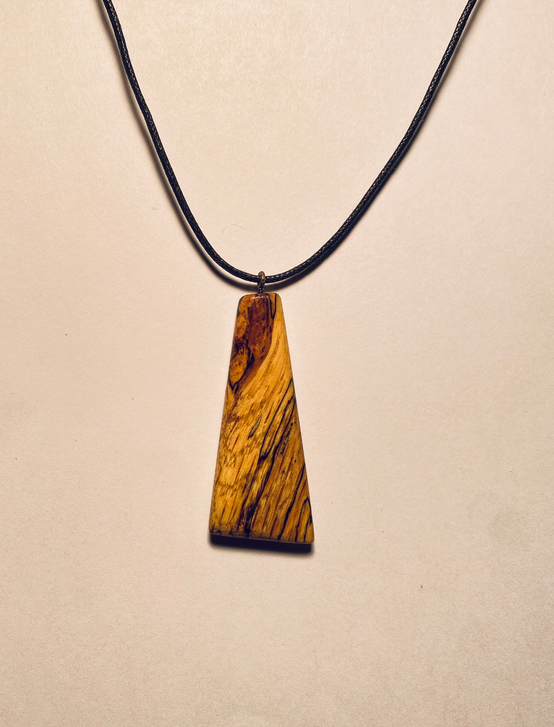 Wood Pendant Necklace - Etsy