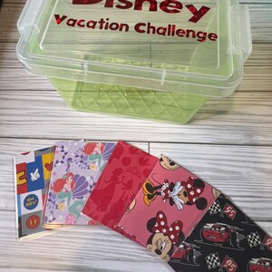 Disney 100 Envelope Vacation Challenge Box - Etsy
