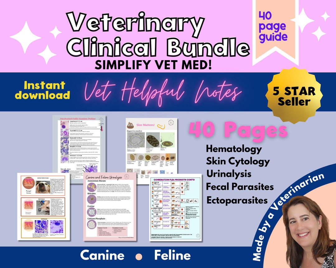 Veterinary Clinical Bundle: Hematology Urinalysis Fecal - Etsy