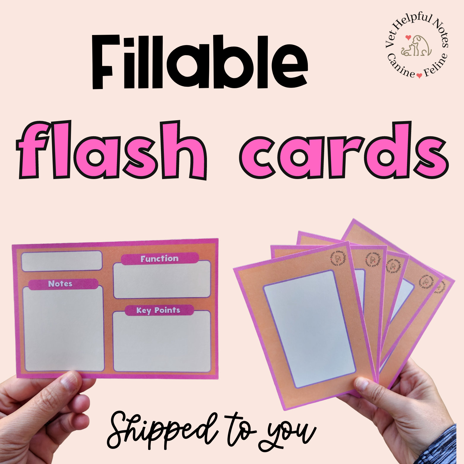 Fillable Flash Card Template Fillable Flashcards Revision Study Aid ...
