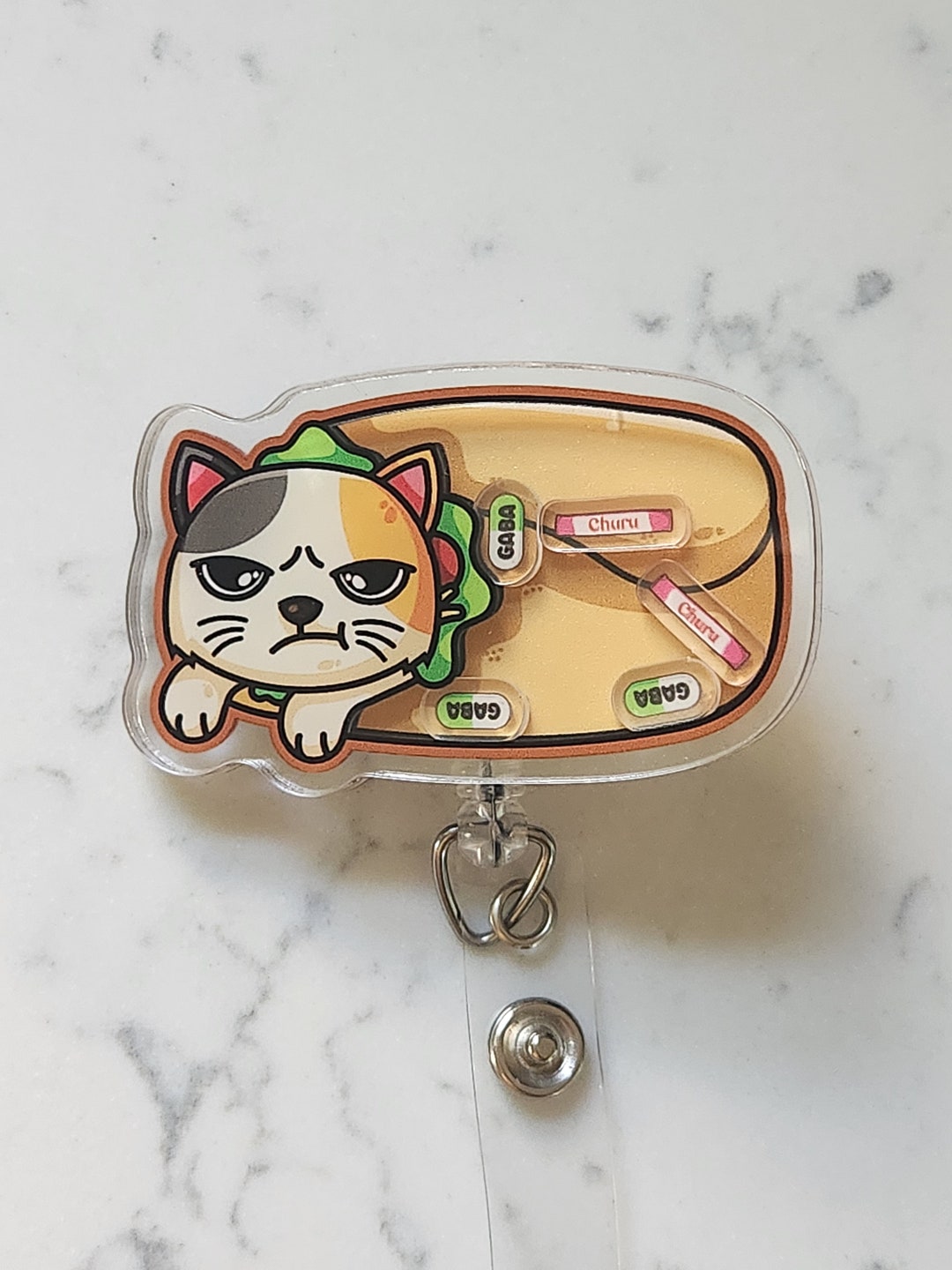 Veterinary Cat Badge Reel Vet Med Badge Reel Vet Tech Cat Lover Gift ...