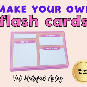 Fillable Flash Card Template Fillable Flashcards Revision Study Aid ...