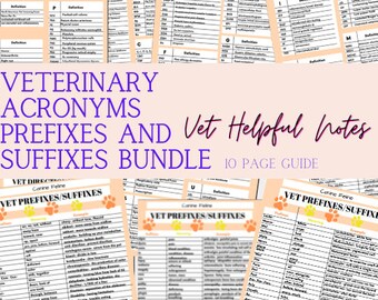VTNE STUDY GUIDE Pharmacology - Etsy