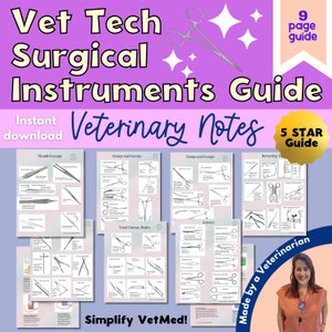 Vet Tech Surgical Instruments Guide, Veterinary Surgical Instruments ...