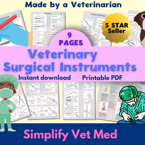 Vet Tech Surgical Instruments Guide, Veterinary Surgical Instruments ...