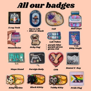 Lab Tech Badge Reel Blood Drawing Badge Holder Laboratory Technician ...