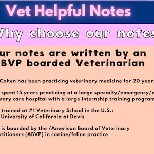 Best Selling Vet Tech Notes Vet Med Student Veterinary Nurse Study ...