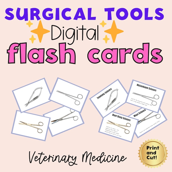 Surgical Tools Study Guide - Etsy