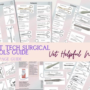 Vet Tech Surgical Instruments Guide Veterinary Surgical - Etsy