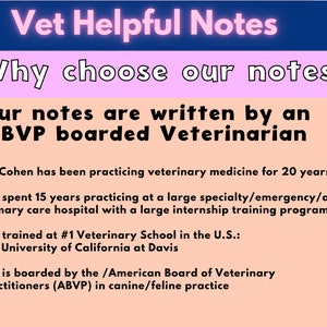 BEST SELLING 180 Page Vet Tech Notes, Vet Med Study Guide, VTNE Prep ...